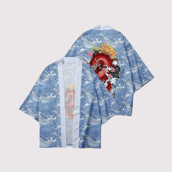 Blue Wave Haori | Eiyo Kimono