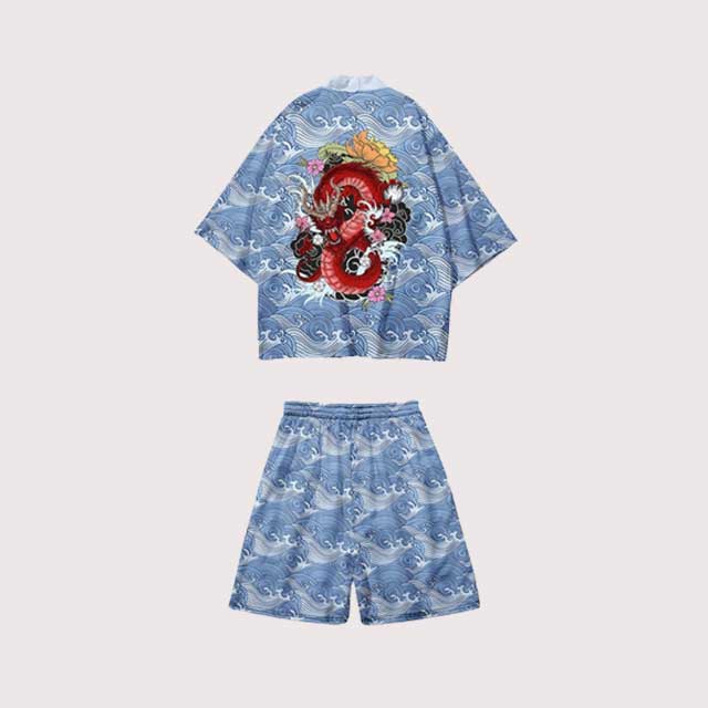 Blue Wave Haori | Eiyo Kimono