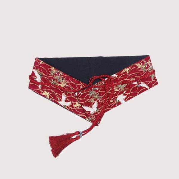 Red Obi Belt | Eiyo Kimono